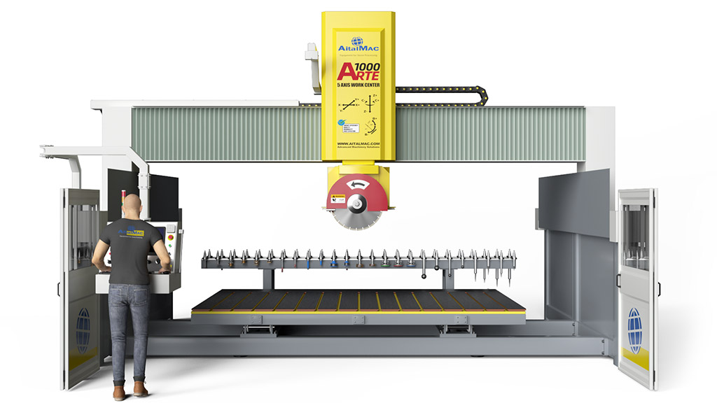 Stone CNC bridge saw ,Bridge saw ,5 axis CNC Bridge Saw, AitalMAC